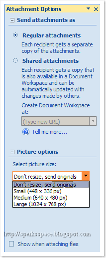 How To Resize Picture Attachments In Outlook 2007 Sparksspace